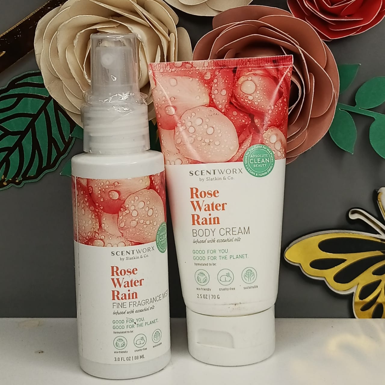 Scent Worx Rose Water Rain Travel Size Fine Fragrance Mist - Makeup ...